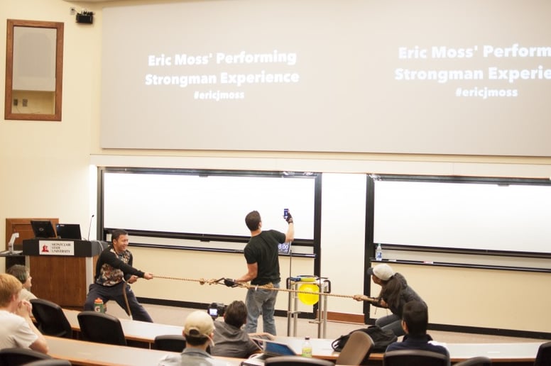 Hire Motivational Performing Strongman Eric Moss - Motivational Speaker ...