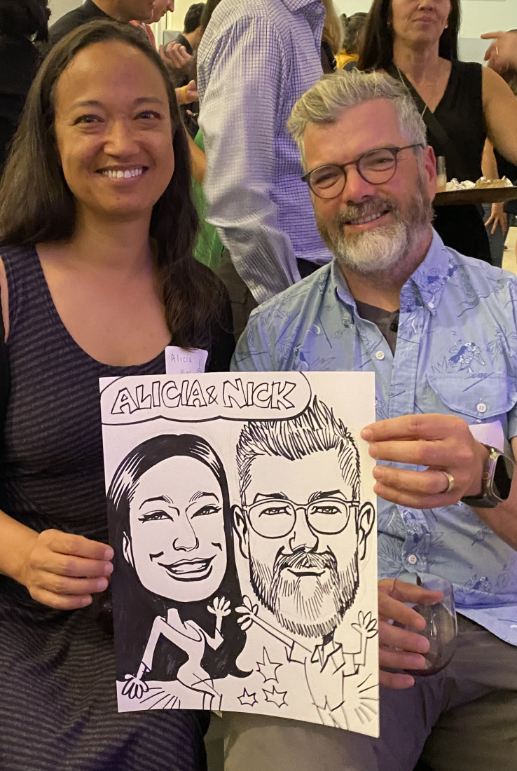 Hire Action Caricatures by Bill - Caricaturist in San Francisco, California