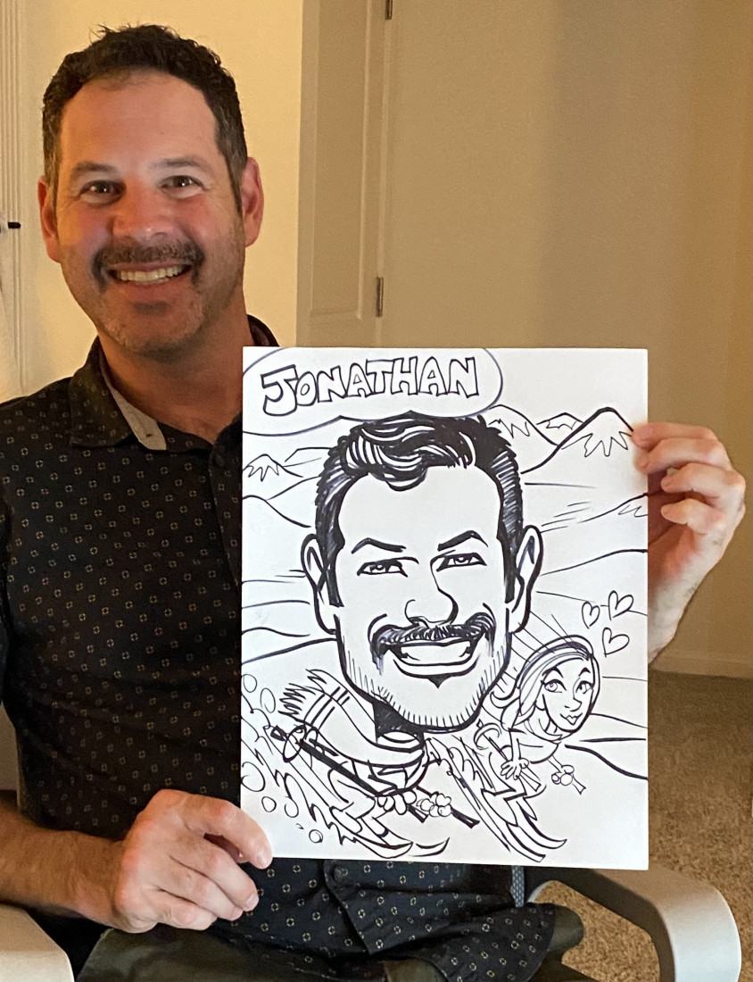 Hire Action Caricatures by Bill - Caricaturist in San Francisco, California