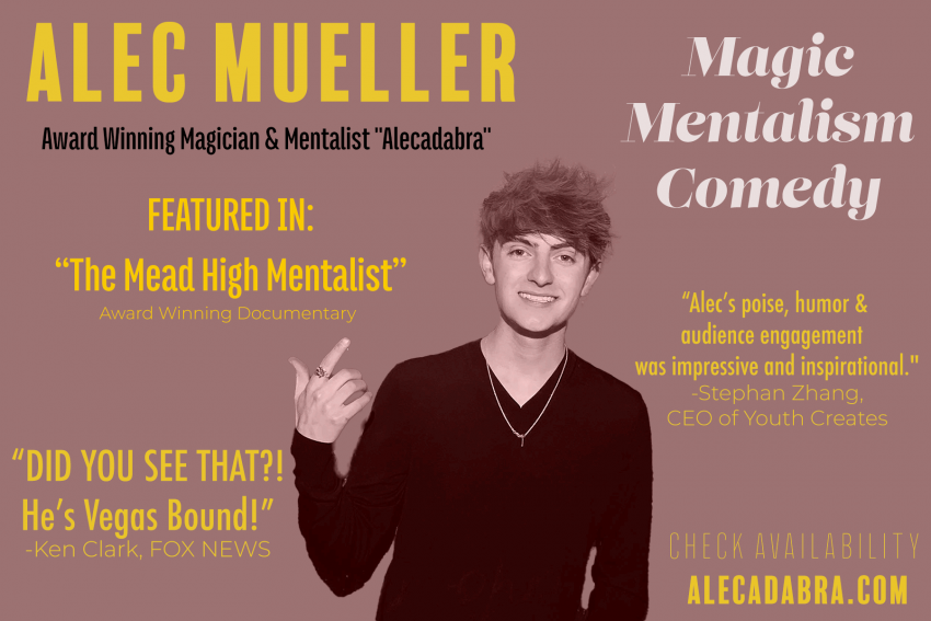 Hire Alec Mueller - Magician & Mentalist - Corporate Magician in ...