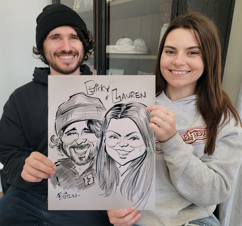 Hire Caricatures by Bruce Blitz - Caricaturist in Cherry Hill, New Jersey