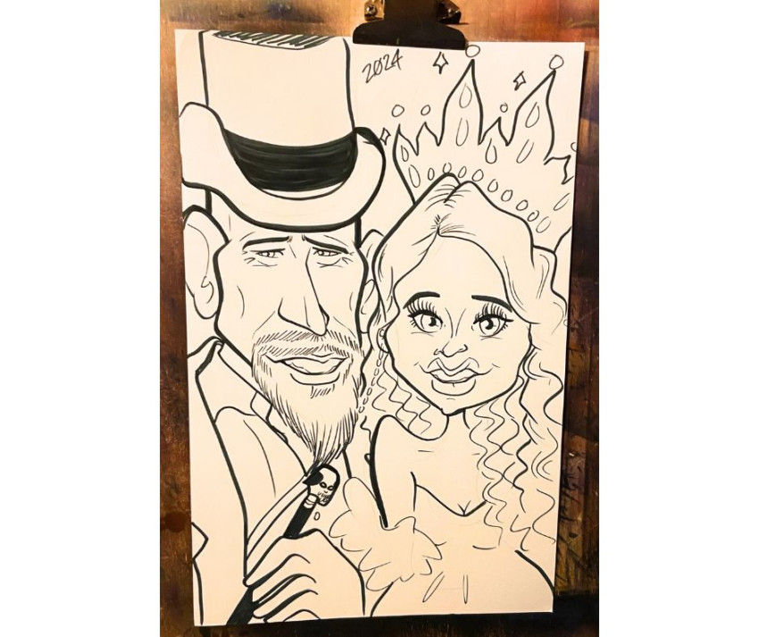 Hire Kitty Cowgirl Caricatures - Caricaturist in Des Moines, Iowa