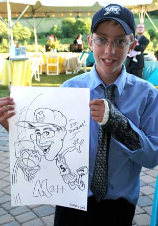 Hire Caricatures by Kerry G. Johnson - Caricaturist in Columbia, Maryland