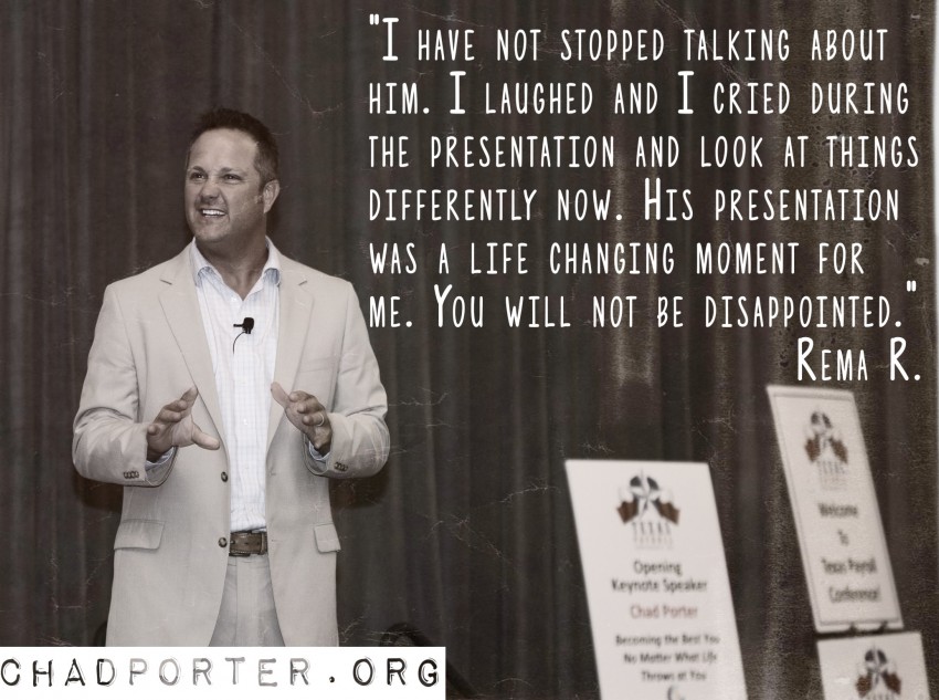 Hire Chad Porter, Motivational Speaker and Best Selling Author ...