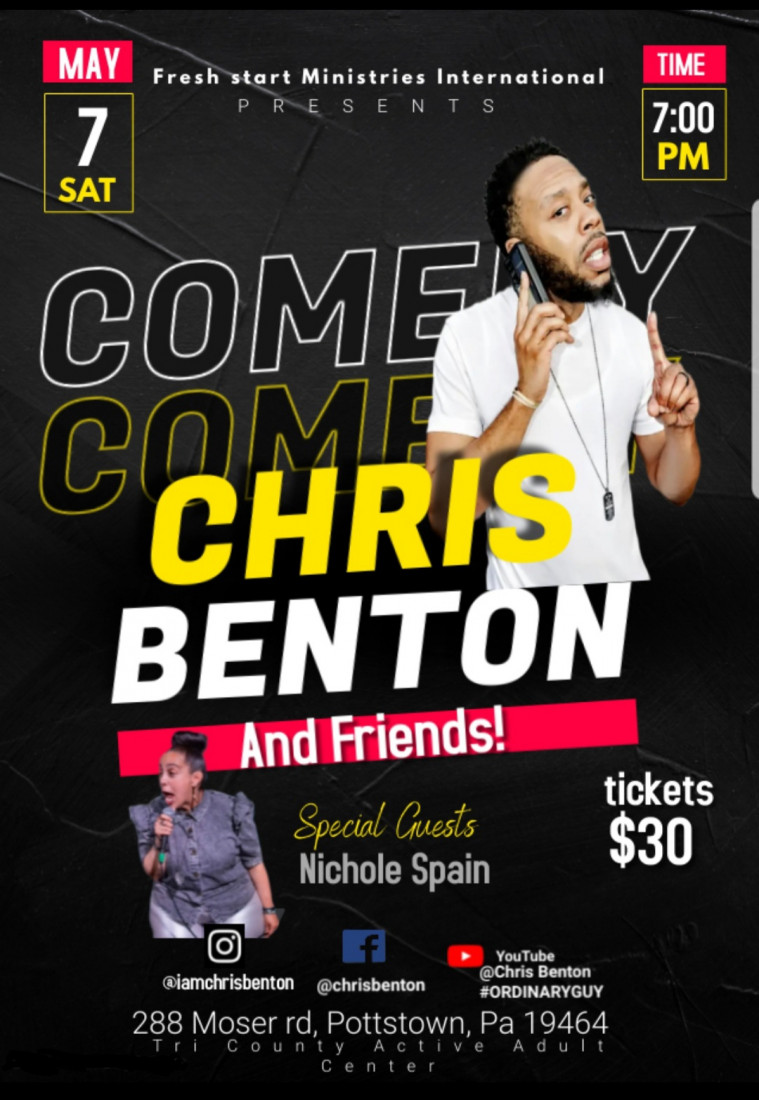 Hire Chris Benton - Christian Comedian in Philadelphia, Pennsylvania