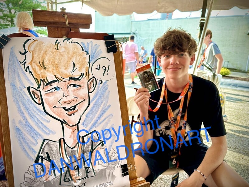 Hire Dan Waldron Art - Caricaturist in Ocean City, New Jersey