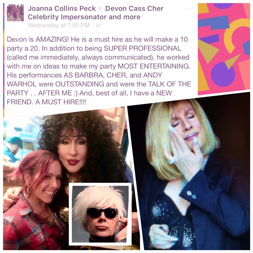 Hire Devon Cass "Live Singing" Cher and more... - Cher Impersonator in ...