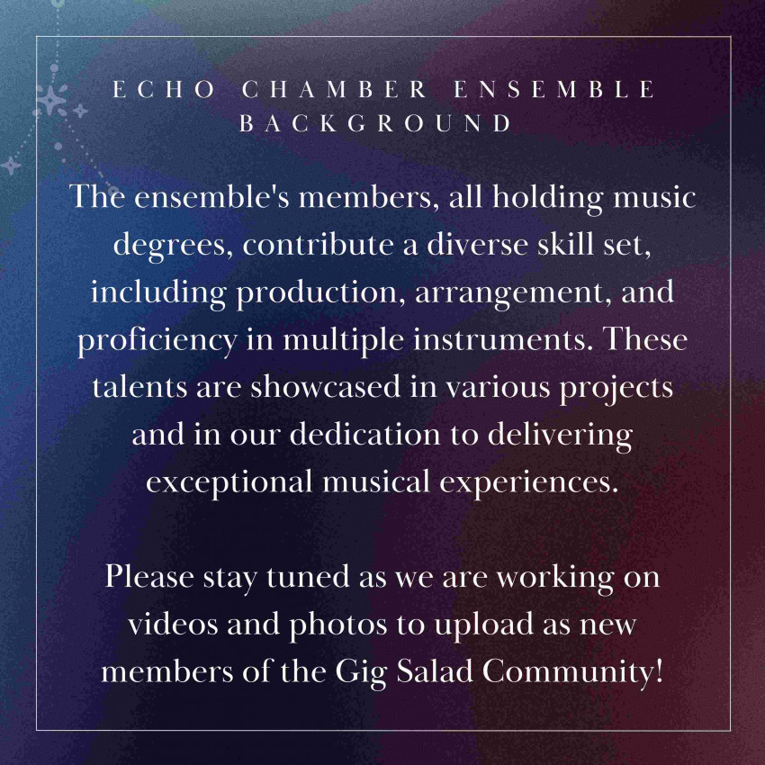 Hire Echo Chamber Ensemble - Classical Ensemble in El Paso, Texas