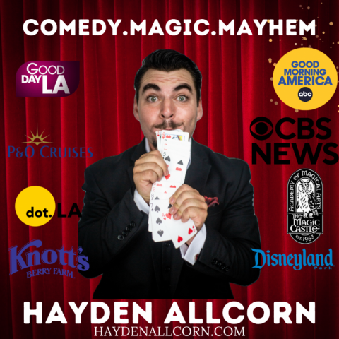 Hire Magic by Hayden Allcorn - Comedy Magician in Orange, California
