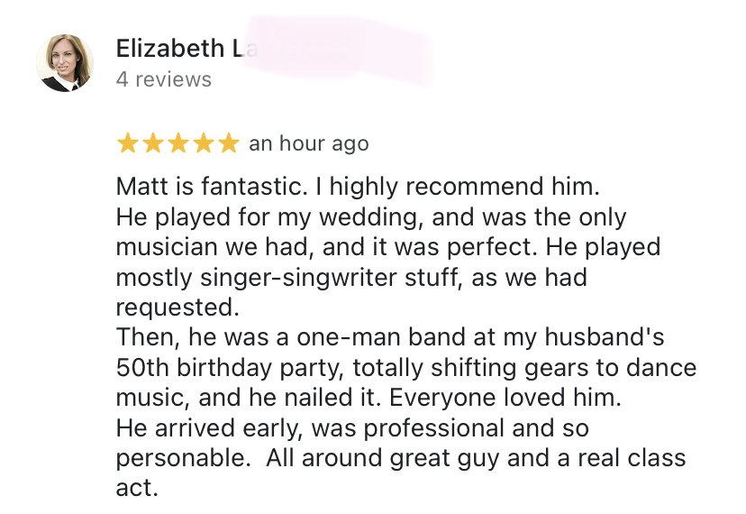 Hire Matthew Cutillo Guitarist Vocalist Digital One Man Band - Singing ...