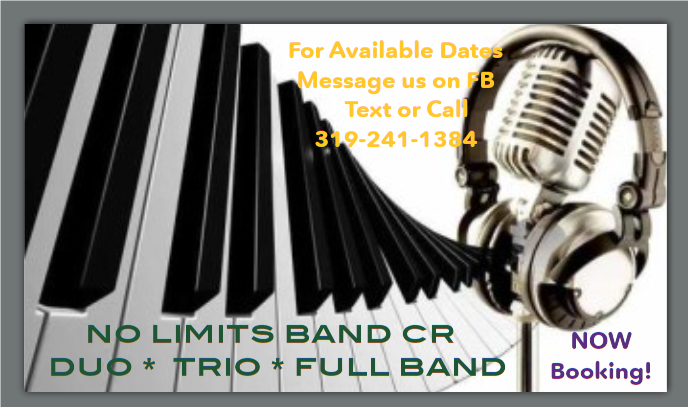 Hire No Limits Band CR - Entertaining & FUN! - Party Band in Cedar ...
