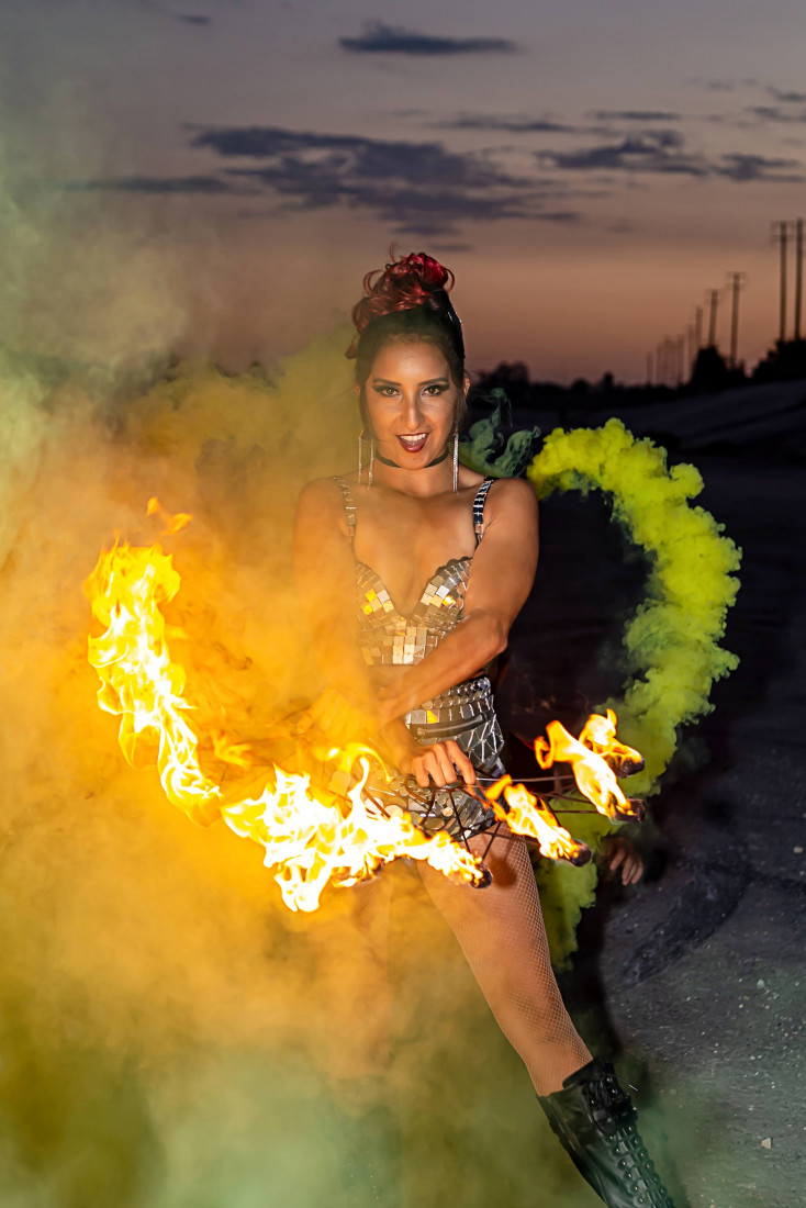 Hire Olive- Fire and LED Performer - Fire Dancer in North Hills, California