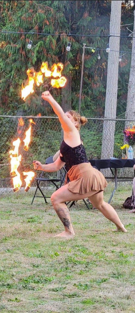 Hire Andrea Stender, Fire Dancer - Fire Performer in Quilcene, Washington