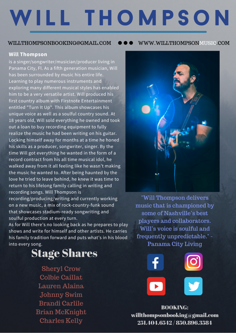 Hire The Will Thompson Band - Wedding Band in Santa Rosa Beach, Florida