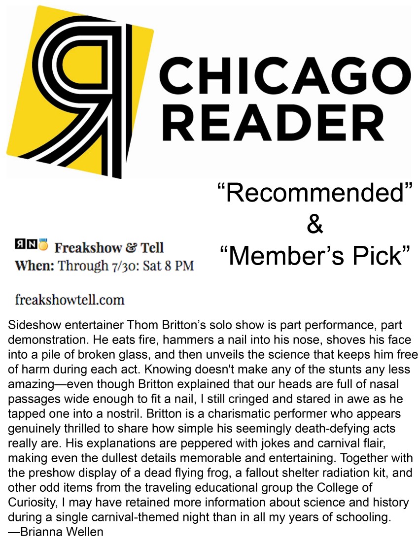 Hire Thom Britton Chicago Fire Eater - Fire Eater in Chicago, Illinois
